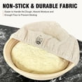 6 Packs Bread Basket Liner Cloth 9 inch round bread proofing basket ...