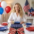 American Flag Table Runner, Patriotic Star And Stripe Design For ...