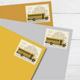 USPS School Bus Postage Stamps for Mailing, First Class, Additional ...