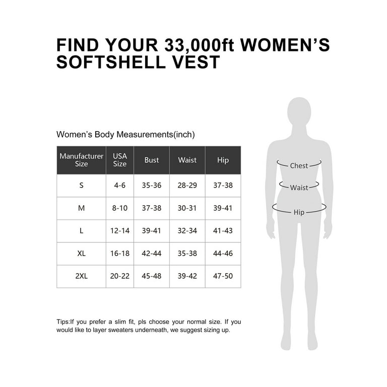 33,000ft Women's Windbreaker Softshell Vest, Fleece Lined 33,000ft Women's Windbreaker Softshell Vest, Fleece Lined
