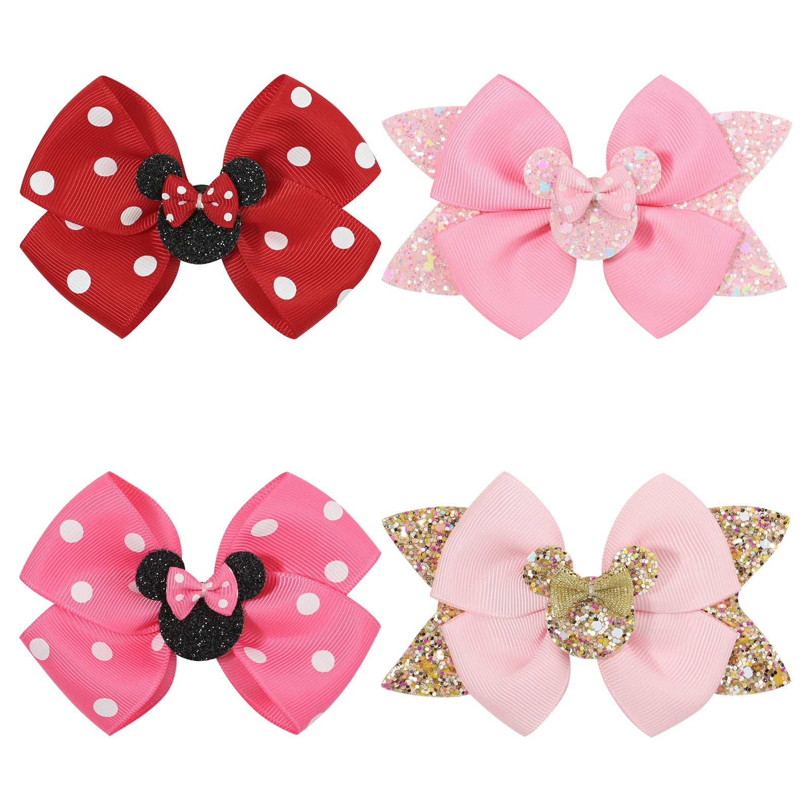 Click here for Jinsinto Mickey Mouse Ear Sequined Bow Hair Tie ch... prices