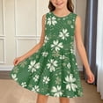 Cartoon Print Sleeveless Dress For Girls Cute Casual Summer Play Outfit ...