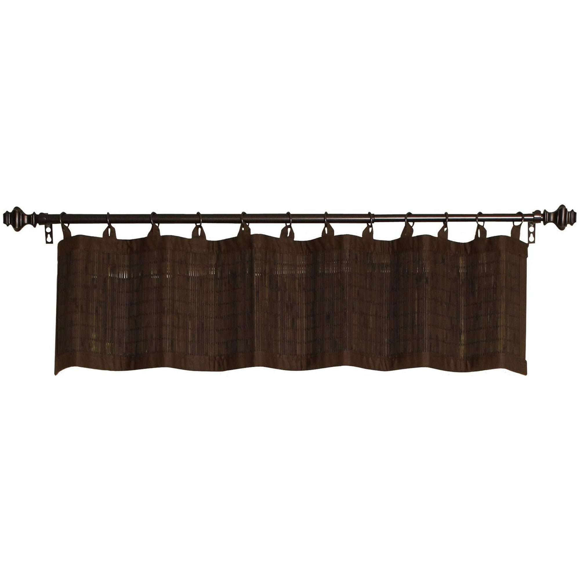 Click here for Versailles Bamboo Wood Ring Top Curtain Valance 48... prices