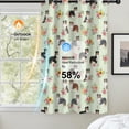 Australian Shepherd and Floral Blackout Curtains,Triple Weaved Fabric ...