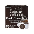 Cafe Escapes 6802Ct Dark Chocolate Hot Cocoa 4 Box/Carton K-Cups, 24 ...