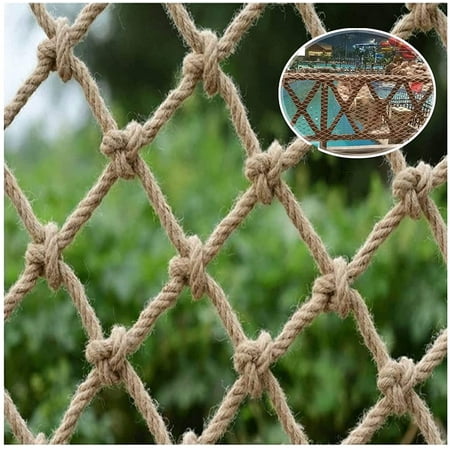 Rope Net Railing Safety Net Hemp Rope Net Heavy Duty Tree House Cargo ...