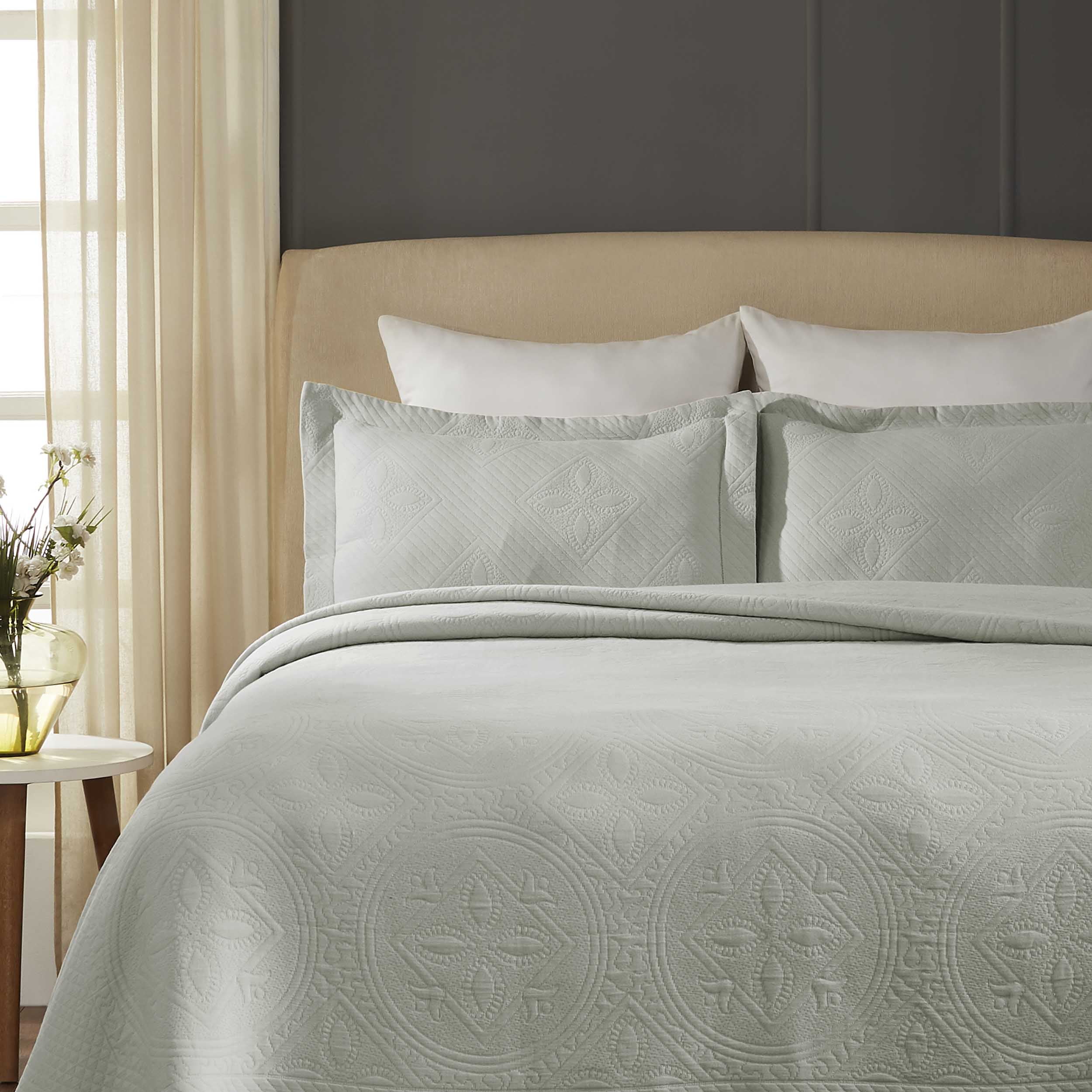 BNM Celtic Circles Cotton Jacquard Bedspread Set - Walmart.com