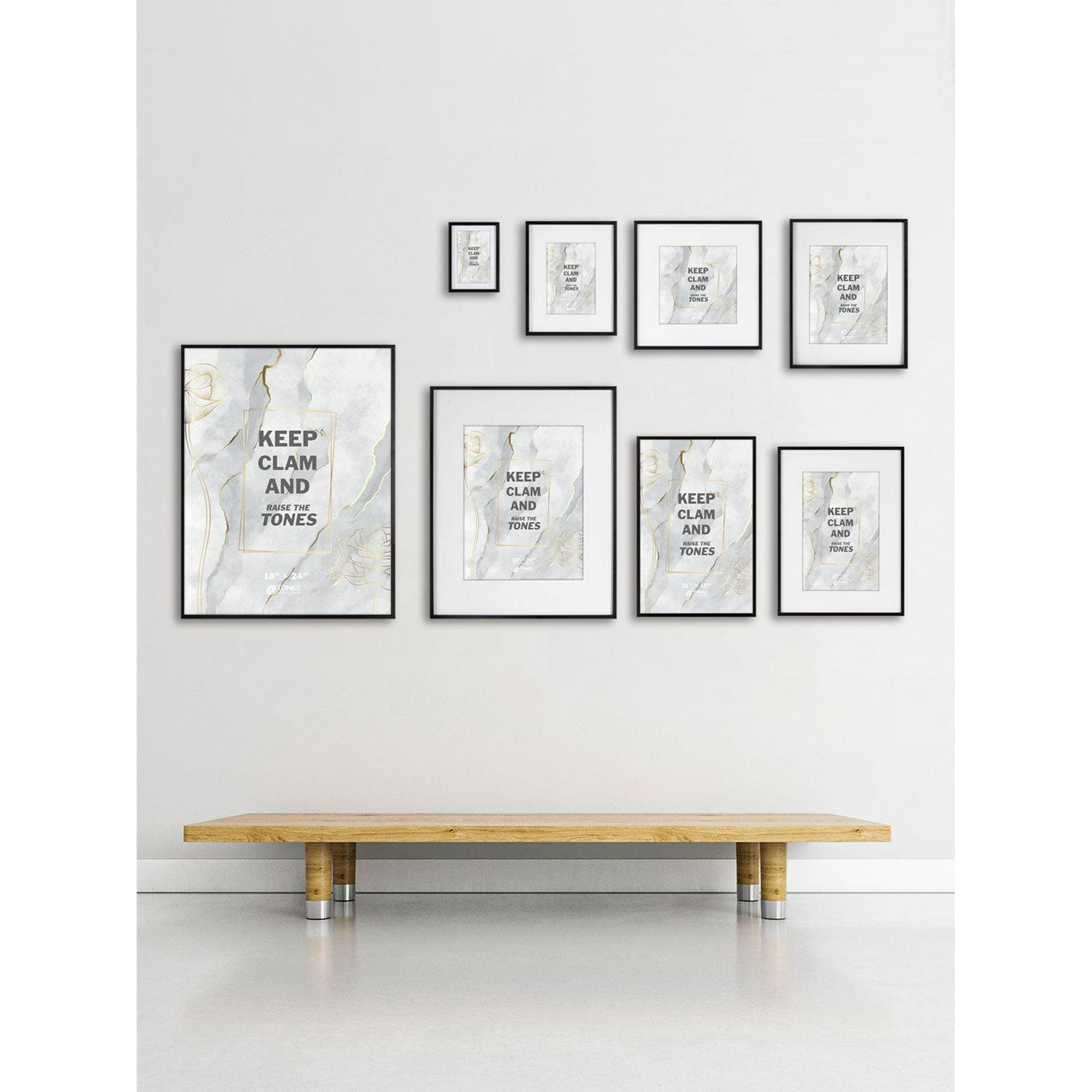 Click here for Tones Frame Design Metal Picture Frame-Black 18x24... prices