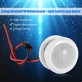 220V Ceiling Mounted PIR Motion Sensor + Light Control Lamp Switch for ...