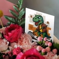 3drose, Funny Abstract T-rex Dinosaur Raking Fall Leaves Autumn Leaves ...