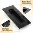 HBL' Pocket Door Hardware Set – 2 Recessed Flush Finger Pulls & 1 Edge ...