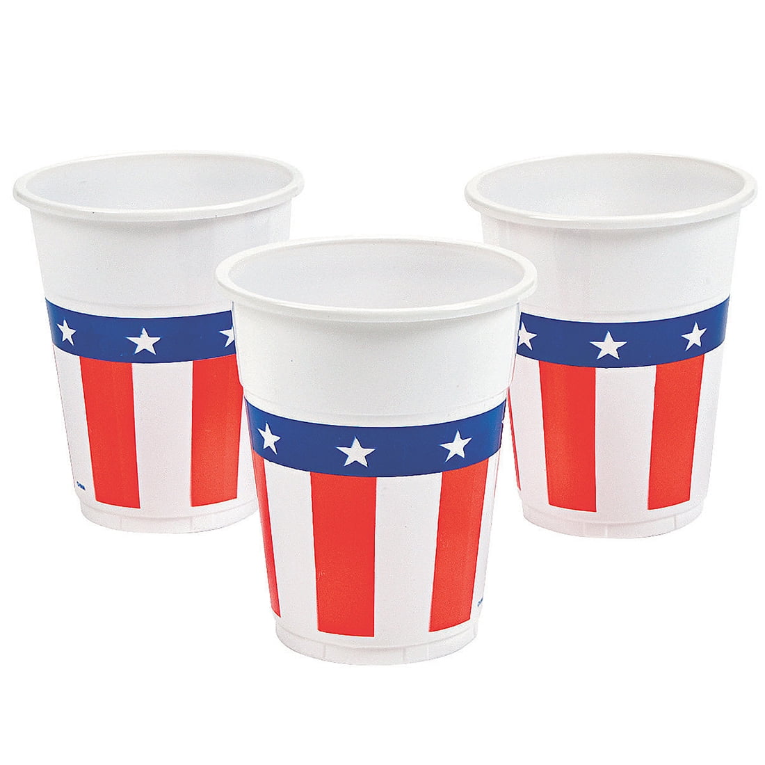 Patriotic Design Disposable Cups(50Pc) - Party Supplies - 50 Pieces ...