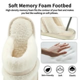 Ecetana Women's Cozy Slippers, Fuzzy House Shoes with Memory Foam, Indoor Outdoor Use - Walmart.com