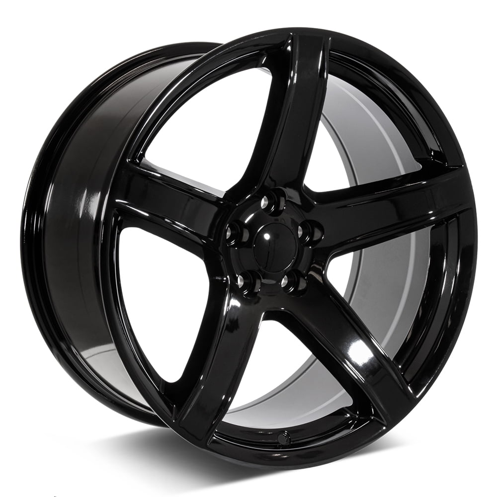 Set of 24" Gloss Black HC2 Hellraiser Style Wheels for RAM 1500 (24x10 ...
