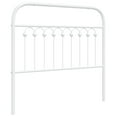 vidaXL Metal Headboard Tall Header with Back Support Home Bedroom ...