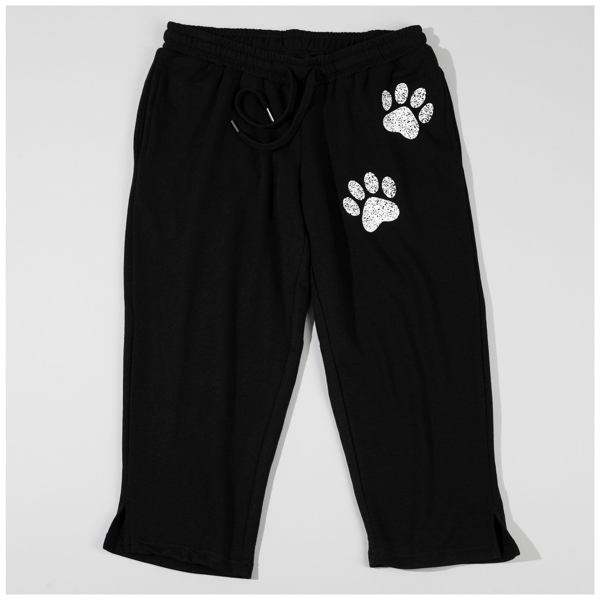 Paw Print Capri Sweatpants - Walmart.com