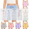 Cagogo Women Plus Size High Waisted Pajama Shorts with Pockets Plaid ...