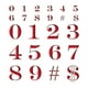 Engraver's Stencil Number Set 3674 by Designer Stencils - Walmart.com