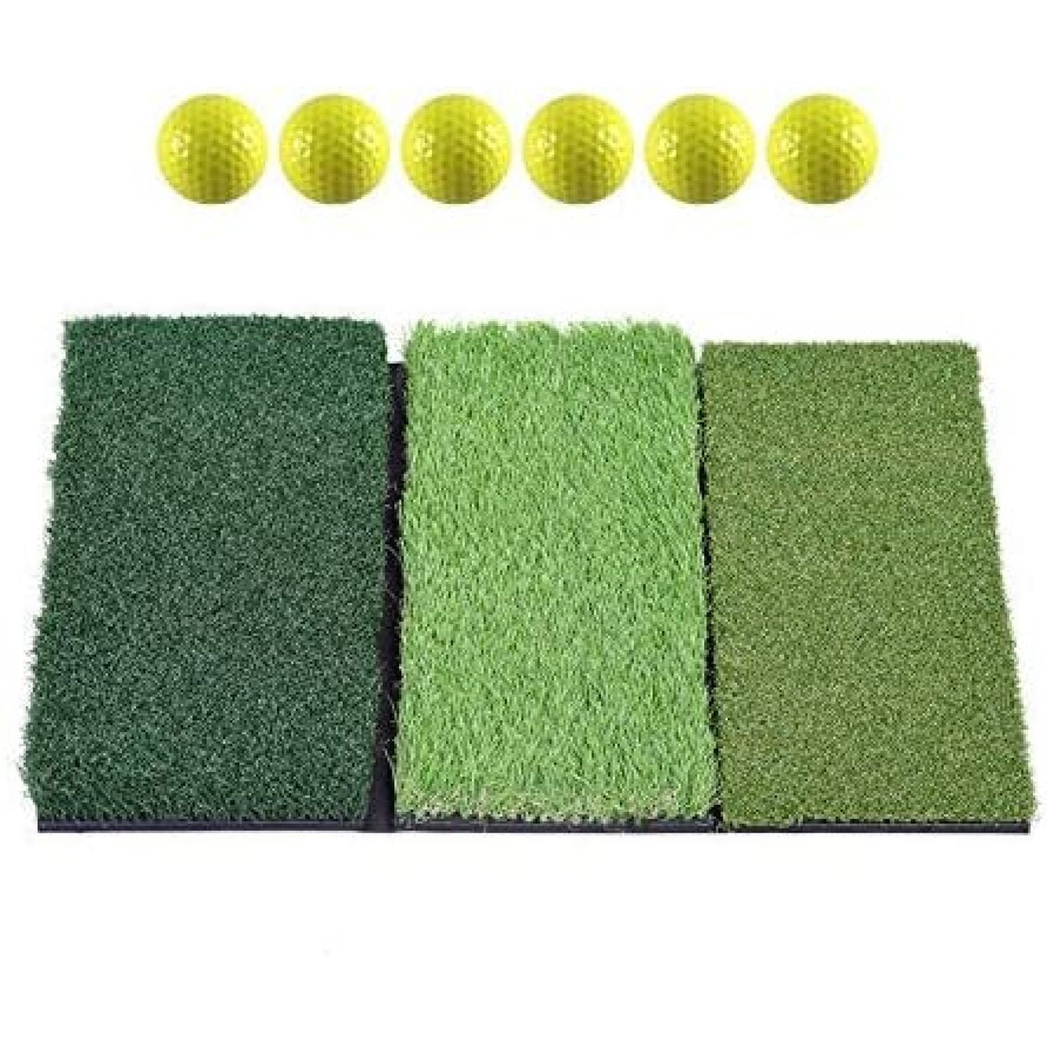 Bilot 3-Turf Golf Hitting Grass Mat 16’’ x 25’’, Portable Training ...