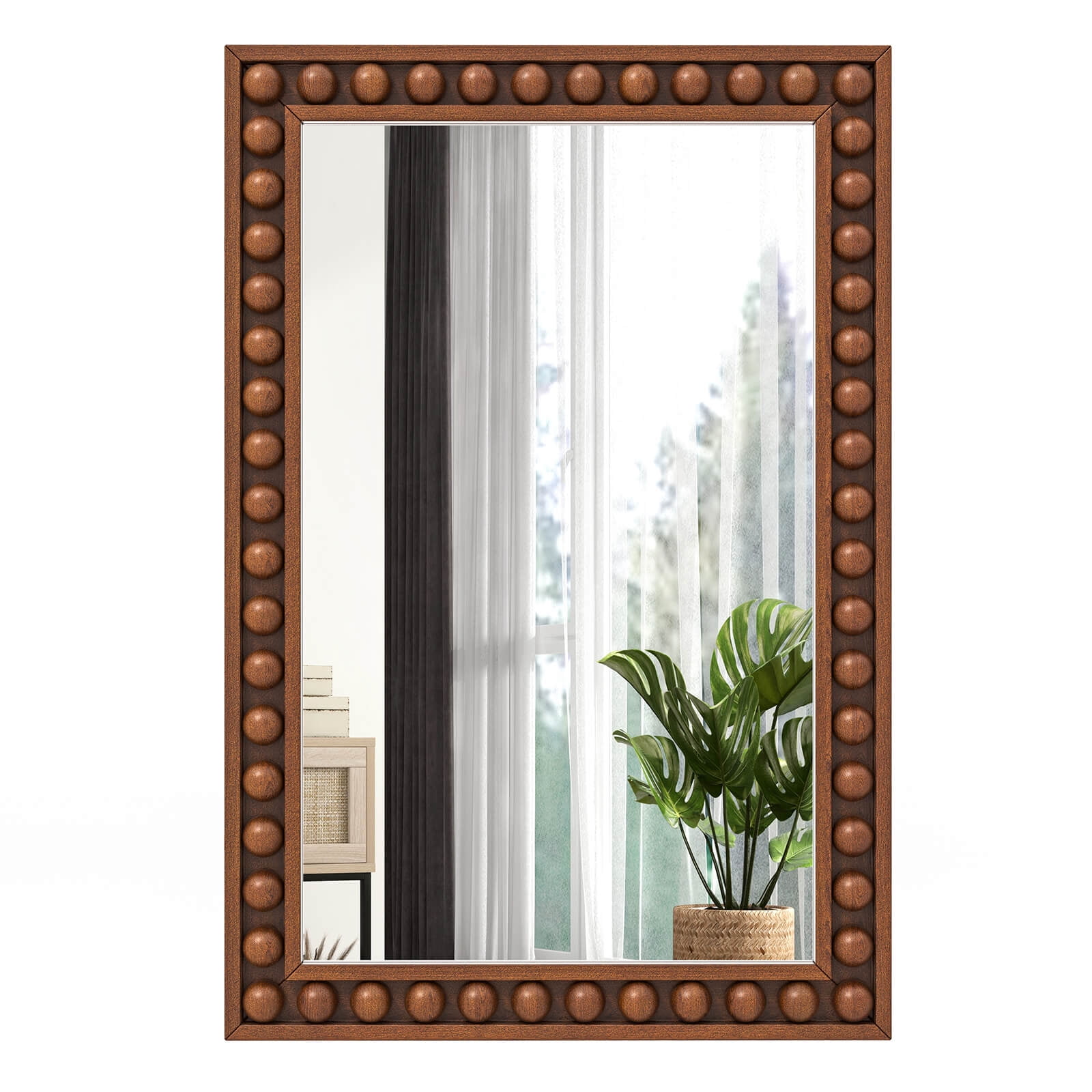 Click here for Costway 24 X 36 Rustic Decorative Wall Mirror With... prices