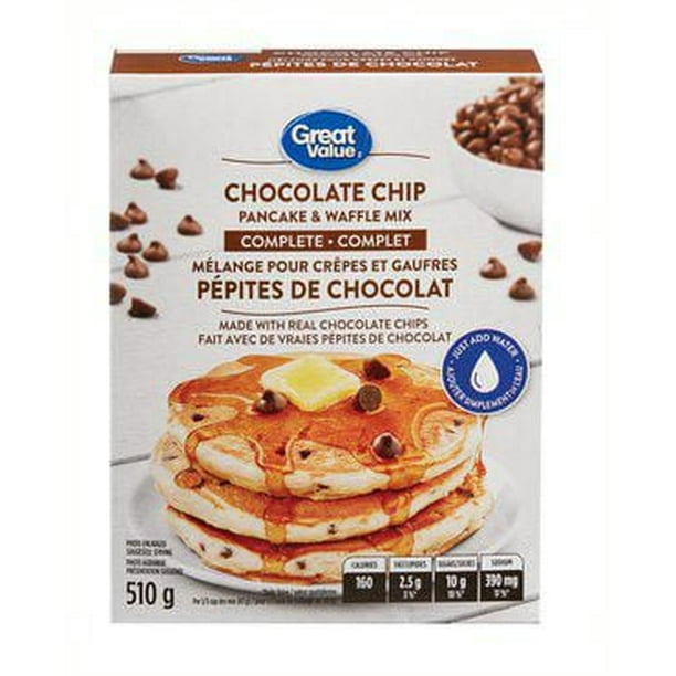 Great Value Chocolate Chip Pancake & Waffle Mix - Walmart.ca