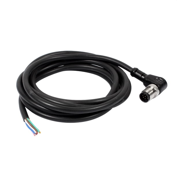 Conector Aéreo De 2 M De Cable Eléctrico Doble M12 De 8 Pines Macho ...