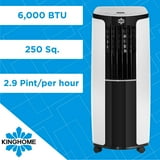KingHome 6,000 BTU Portable Air Conditioner with Remote Control | AC ...