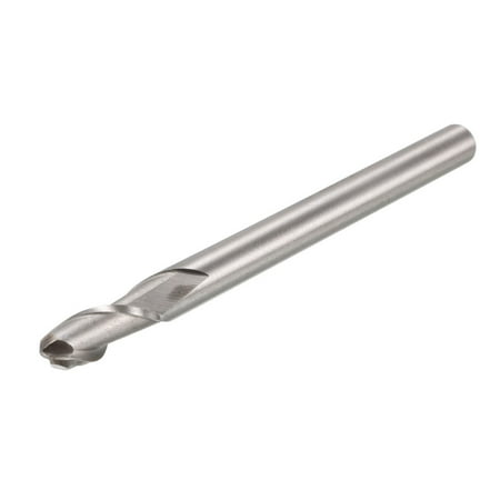 Helical Groove Two Flute High Speed Steel Cutter Ball Nose End Mill 6mm ...