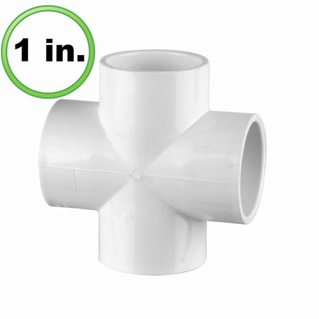 Circo 1 in. 4-Way x PVC Fitting Cross - Utility Grade - Walmart.com