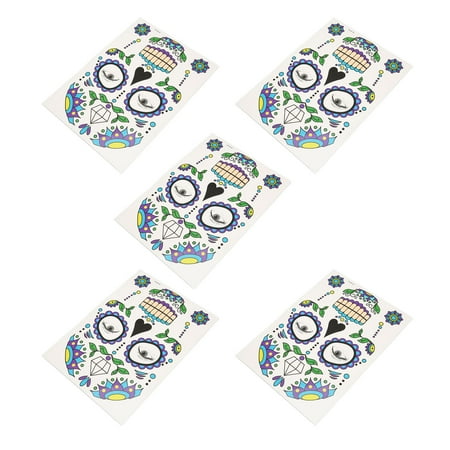 Skeleton Face , Skull Face Stickers Paper Material Clear Pattern For ...