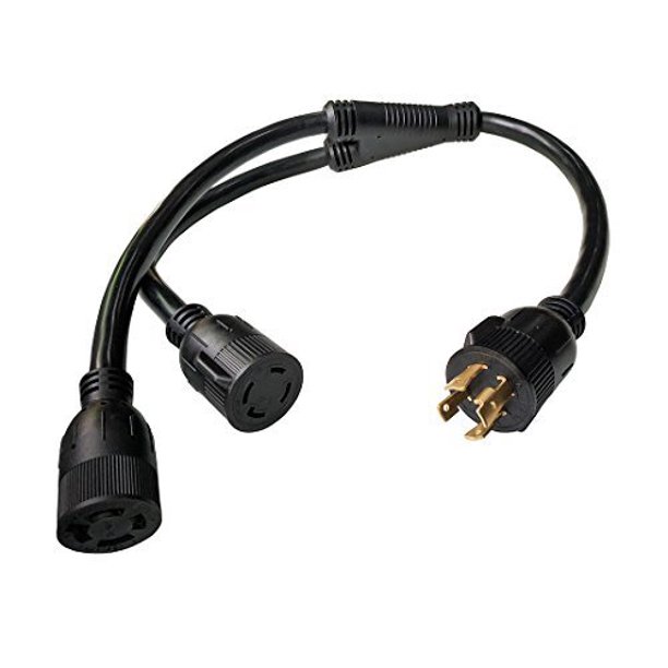 Parkworld 886474 Generator Splitter 4-Prong L14-30P Male to L14-30R ...