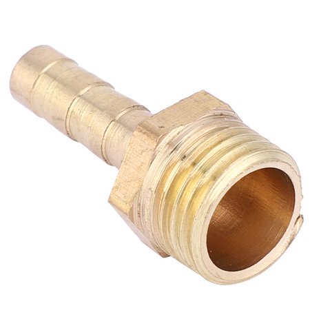 Barb Connector, 5 Pieces G1/4 External Thread Barb Fittings Copper Pipe ...