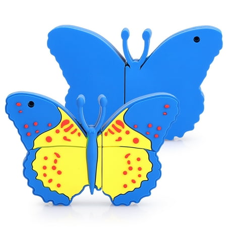 U Disk,Cartoon U Disk PVC Cute U Disk Butterfly Flash Pen Drive Cutting ...
