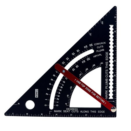 High-Precision Triangle Ruler for Woodworking Quick Read Square Layout ...