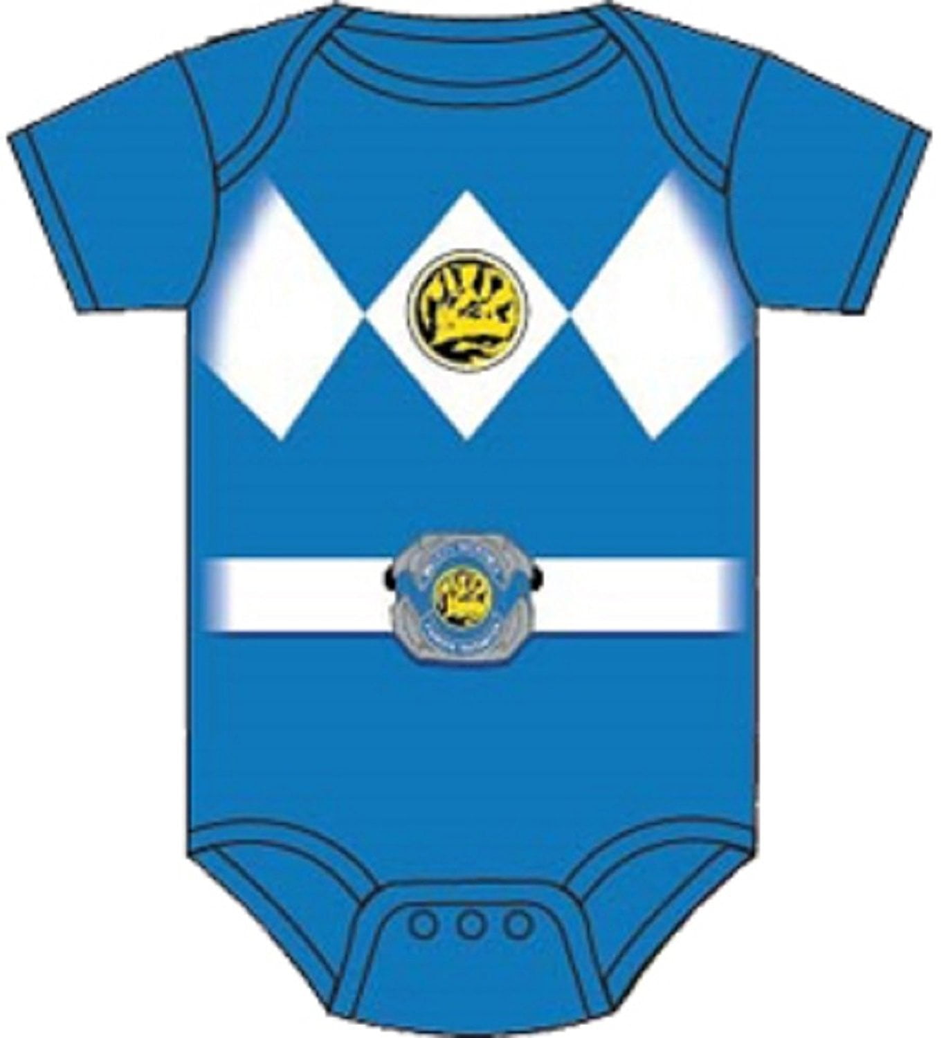 Power Rangers Baby Blue Ranger Costume Romper - Walmart.com