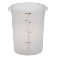 Cambro 8 Quart Clear Measuring Plastic Square Container, 6 ct - Case of ...
