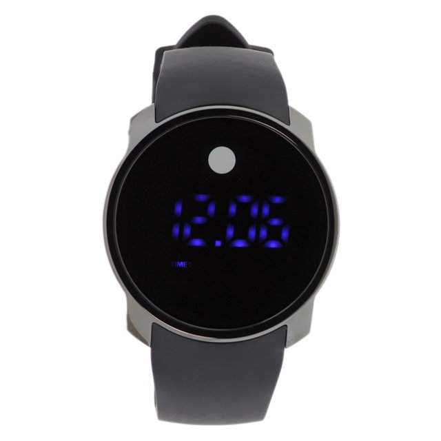 Movado Bold Touch Screen Digital Dual Time Black Silicone Men's Watch ...