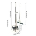 Homekingdee 3 Pcs Brooms and Dustpan Combo Set with Rotating Head ...