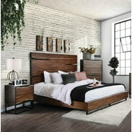 Mcferran B366 Allison Espresso Finish Solid Hardwood California King ...