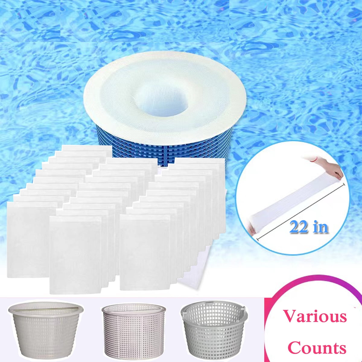 Swimming Pool Separator Socks Are Used for Swimming Pool Filter, and ...