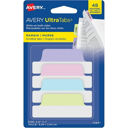 Ultra Tabs Repositionable Margin Tabs, Two-Side Writable Index Tabs, 2. ...