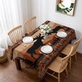 Animals Moose Silhouettes Table Cloth 60x84in, Waterproof Rectangle ...