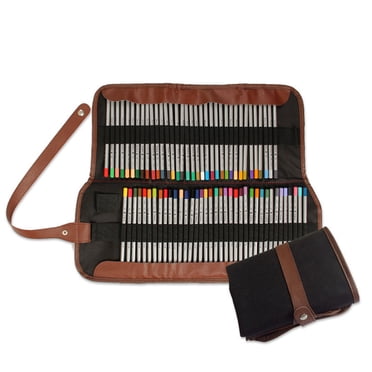 Global Art Canvas Pencil Case, 48-Pencil Capacity, Black - Walmart.com