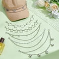 6Pcs 6 Styles Alloy Purse Chains Handbag Decorative Chains Trucker Hat ...