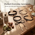 10 Pack Adjustable Layered Velvet Lace Leather Collar Necklaces for ...