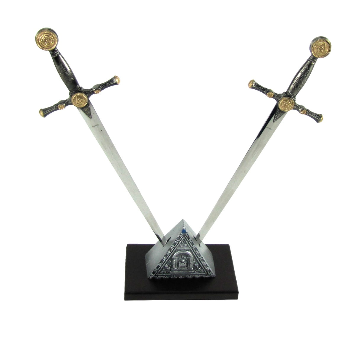 Masonic Dual Dagger Sword Shaped Letter Opener Desk Set &Freemason ...