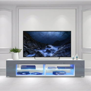Soho S3 TV Stand for TVs up to 80", Modern High Gloss 71" Entertainment ...