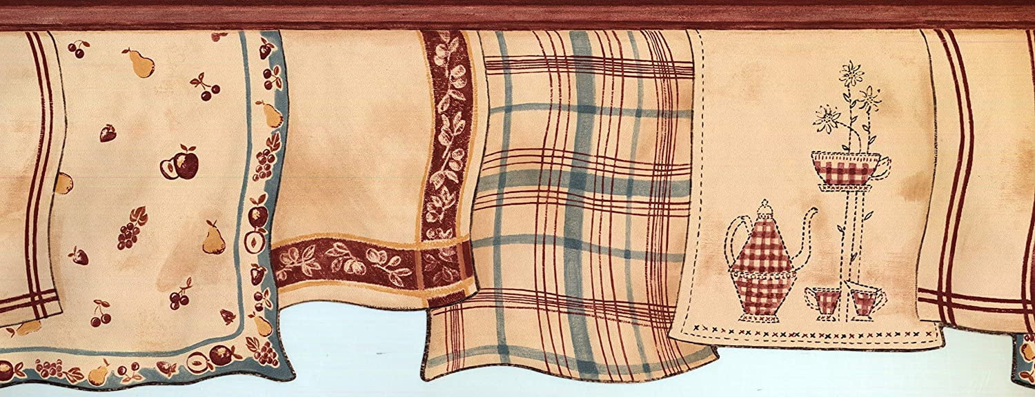 Concord Wallcoverings Wallpaper Border Laundry Pattern Hanging Pants T ...