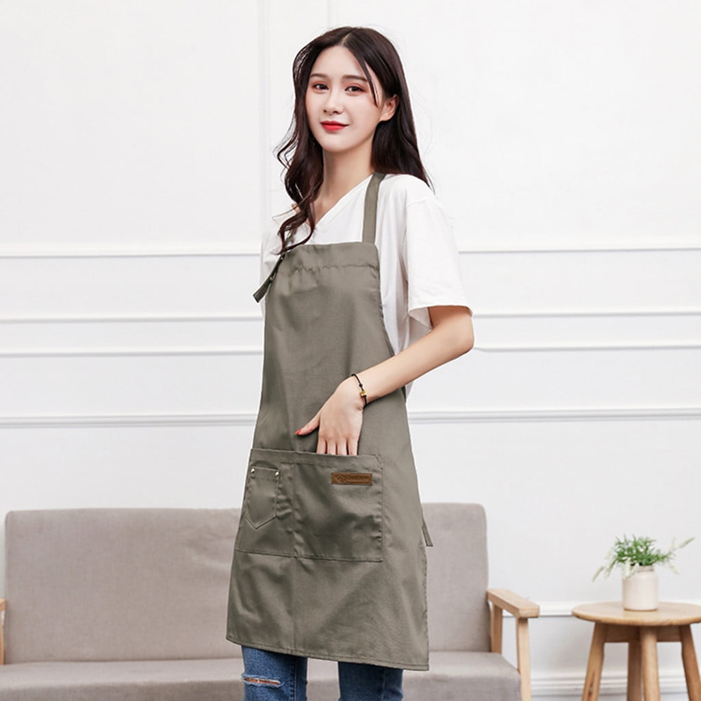 Boreal Craft Womens Aprons For Cooking With Pockets Canvas Pockets Apron Crafts Baking Chefs Kitchen Cooking Bbq Plain One Size