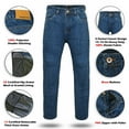 Men Motorcycle Riding Jeans with CE Certified Armor Heavy Duty Denim ...